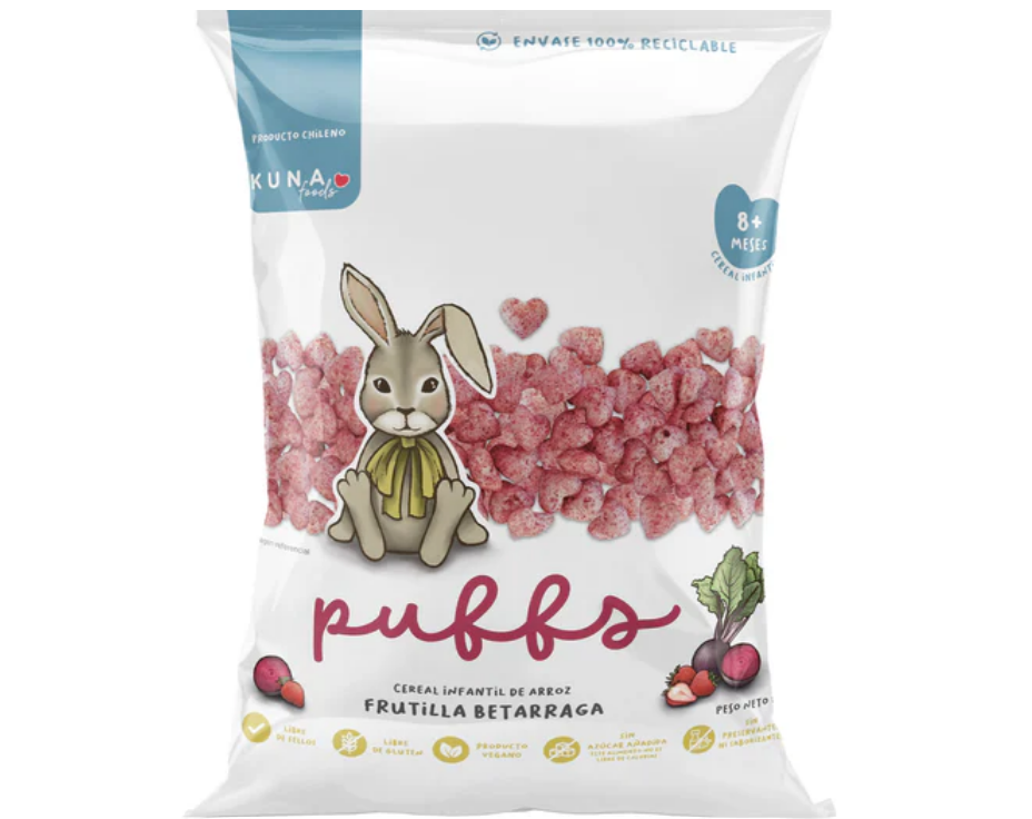 PUFFS 10 GRS CEREAL INFANTIL - KUNA FOODS – Cabrita Alegre